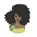 Machine Embroidery Design, Girl Drinks a Cocktail - 4, 5, 6, 7 Inch - Etsy