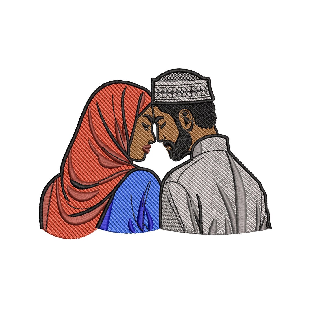Machine Embroidery Design, Muslim Love, Hijab - 5, 6, 7 Inch - Etsy