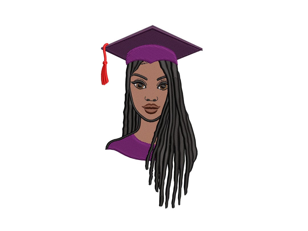 Machine Embroidery Design, Graduation Cute Girl, Graduate, Loc ...