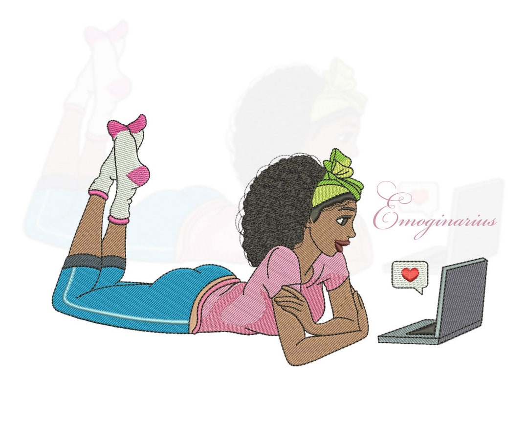 Machine Embroidery Design, Cute Internet Girl, Social Network, Chat ...