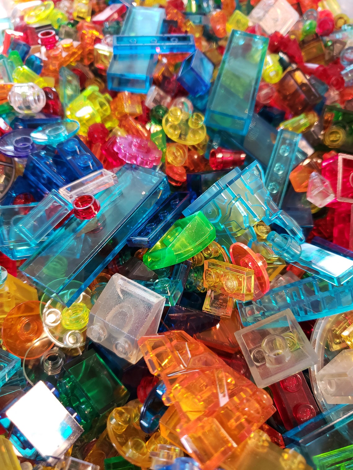 100 Translucent LEGO® Pieces Bulk Lot | Etsy