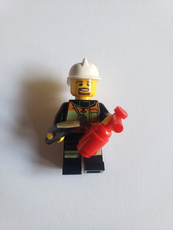 LEGO® Firefighter Custom Minifigure - Etsy