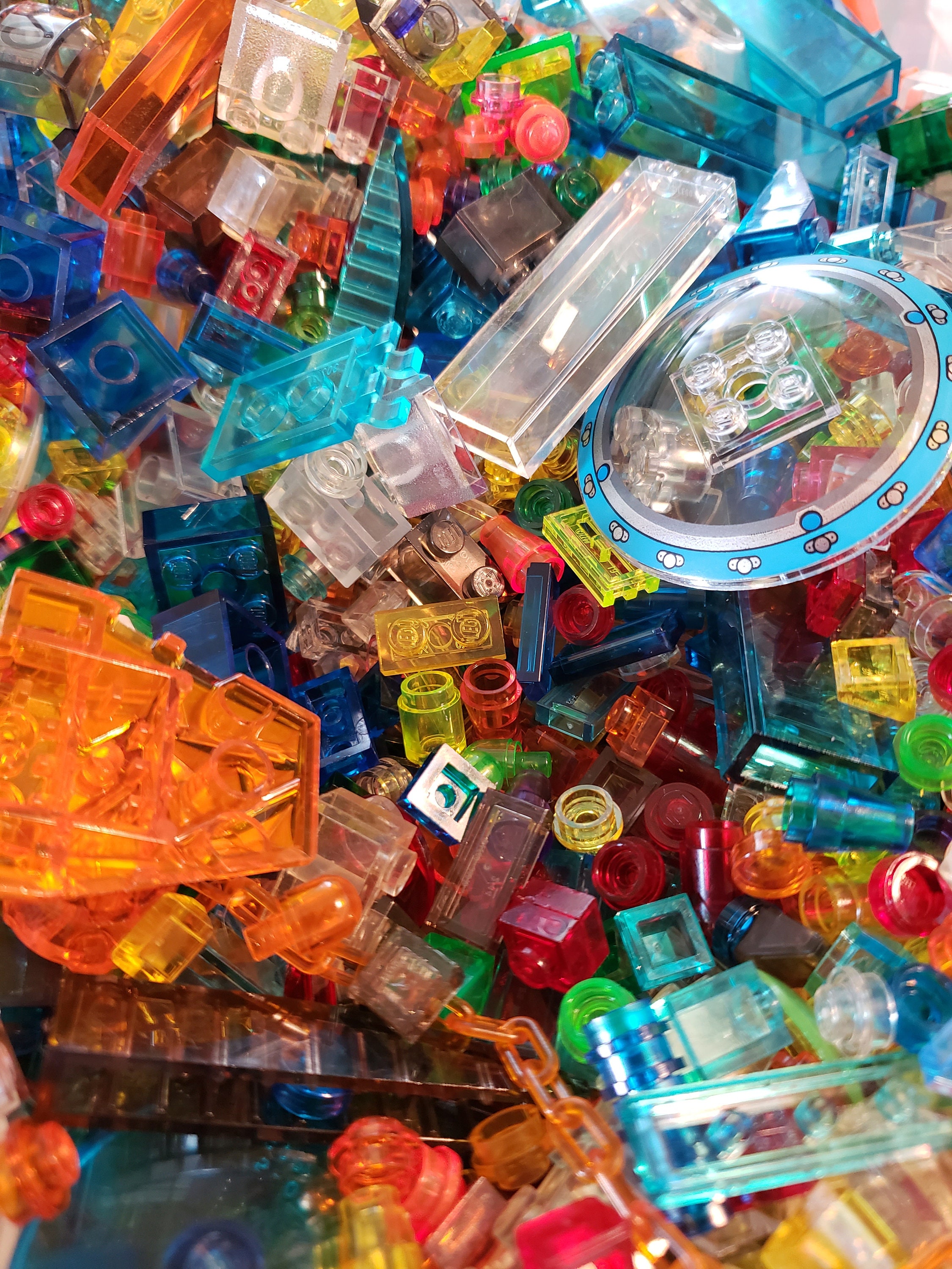 100 Translucent LEGO® Pieces Bulk Lot | Etsy