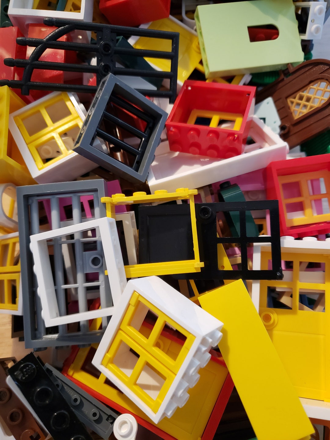 LEGO® Windows and Doors w/o Transparent Plastic Panes 20 pieces FAST ...