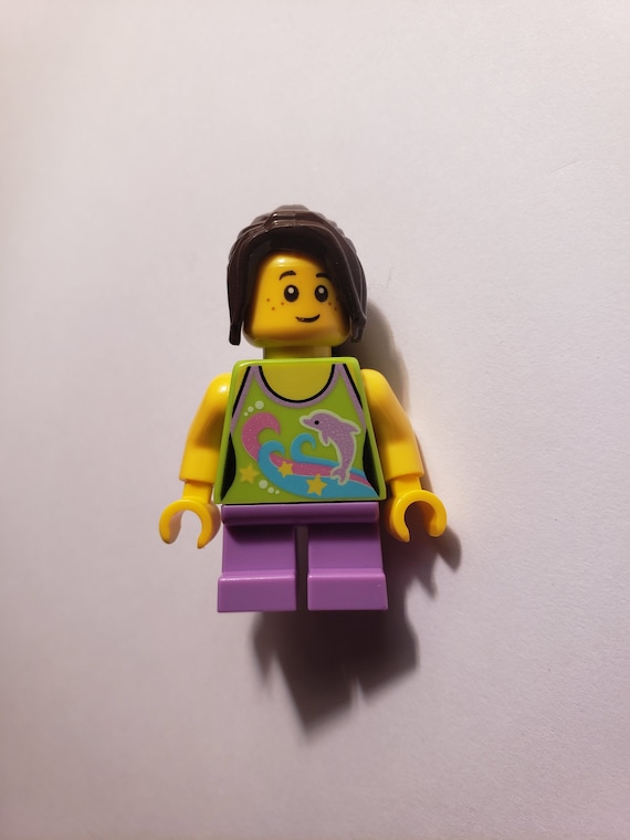 LEGO® Brown Haired Girl Lego City | Etsy