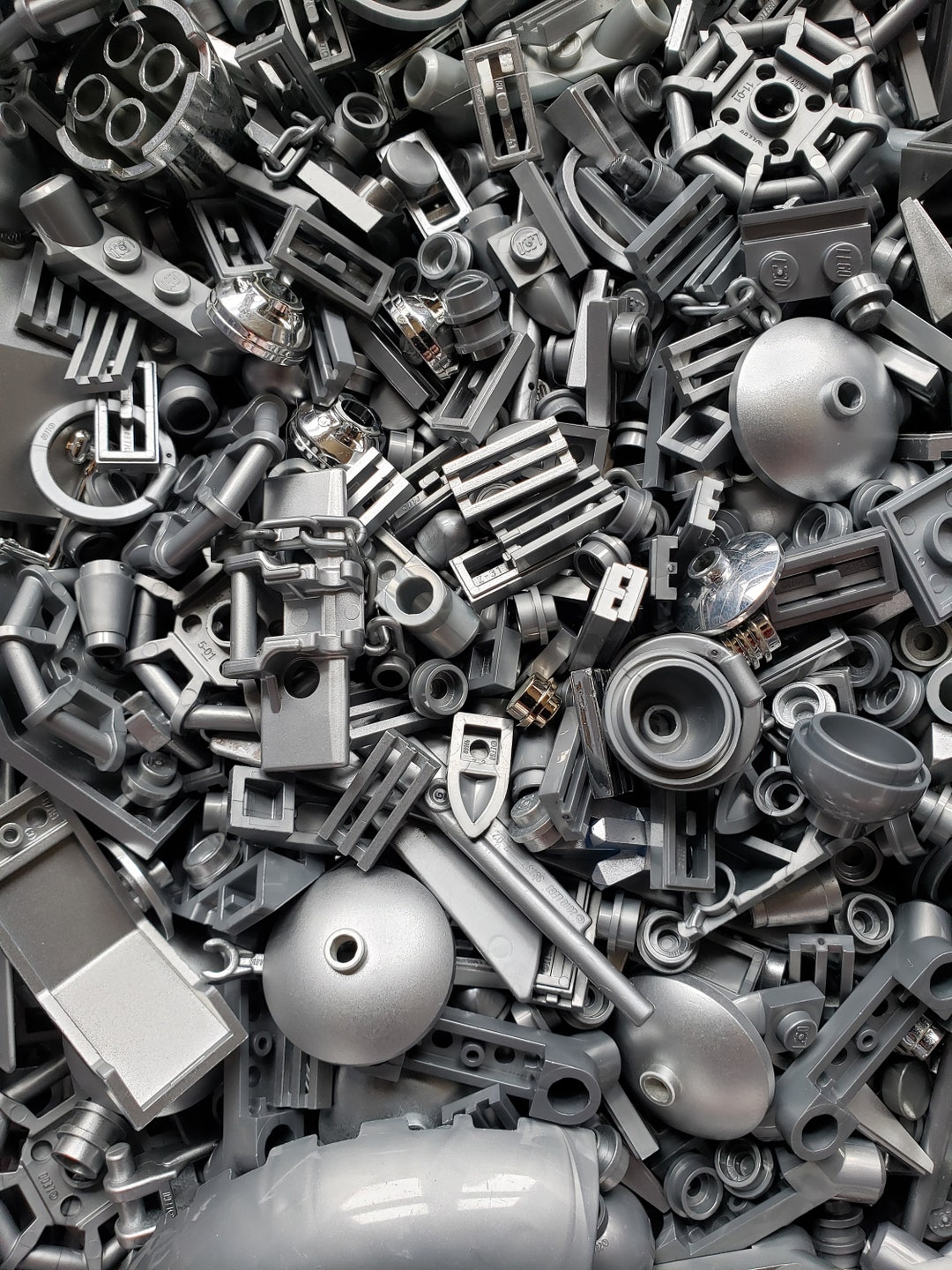 Silver LEGO® Pieces X 100pc Bulk Lot - Etsy