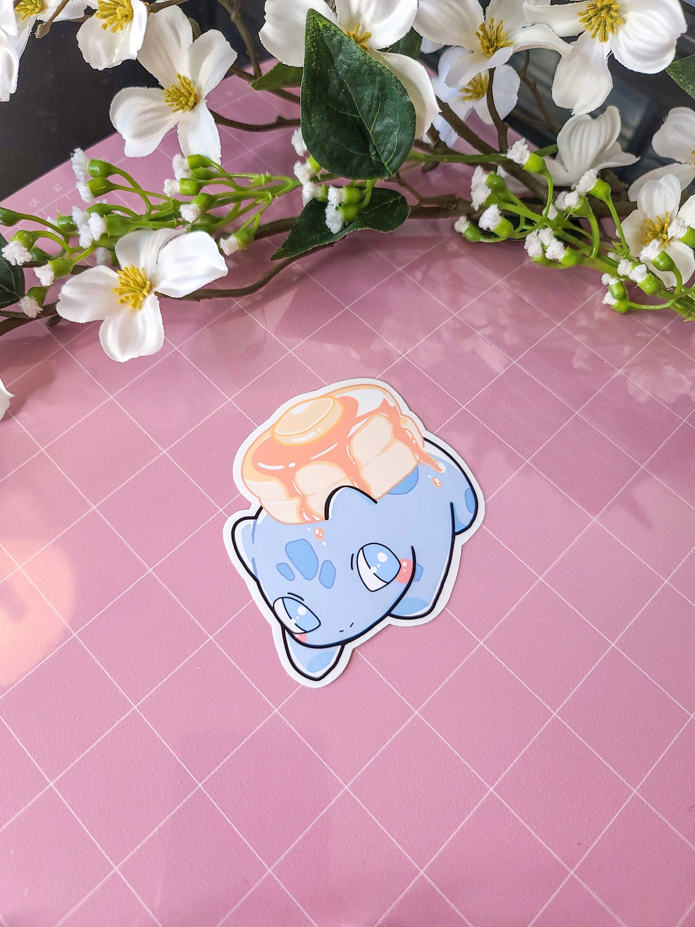 Pancake Bulbasaur Stickers Pokemon Stickers PKMN Stickers - Etsy