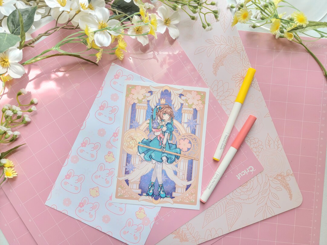 Card Captor Sakura Sakura Tarot Print Art Nouveau - Etsy
