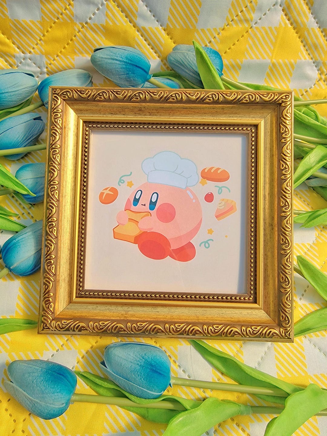 Kirby Prints | Pikachu Prints | Kirby Art | Anime Wall Art | Anime Desk ...