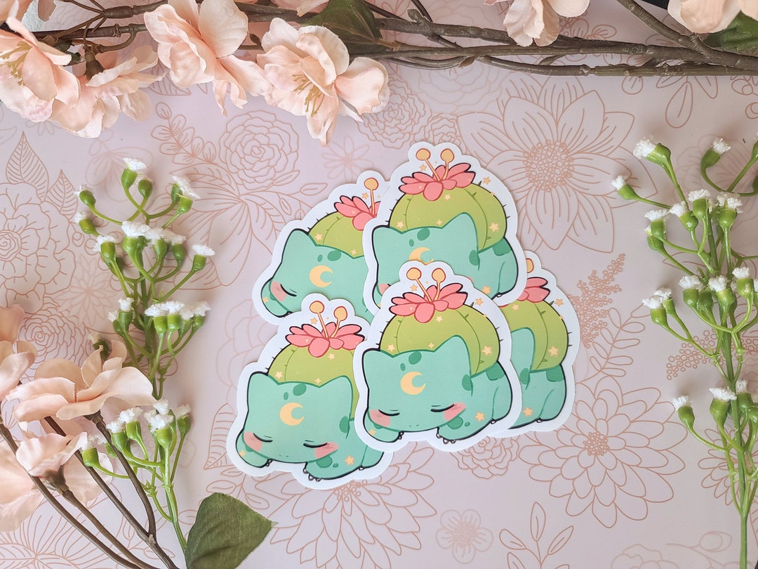 Bulbasaur Stickers Pokemon Stickers PKMN Stickers Moon - Etsy