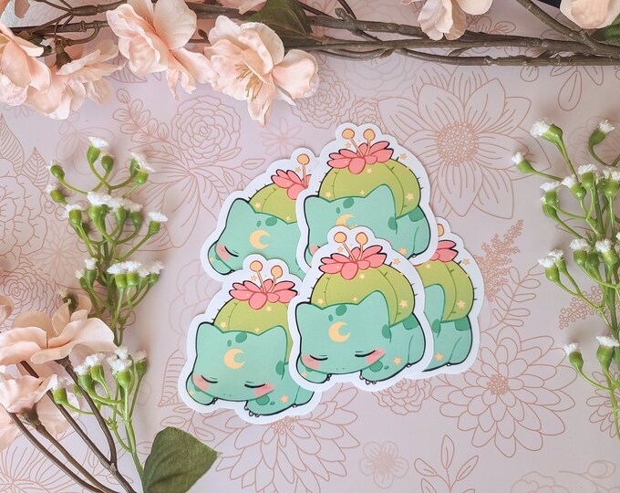 Bulbasaur Stickers Pokemon Stickers PKMN Stickers Moon - Etsy