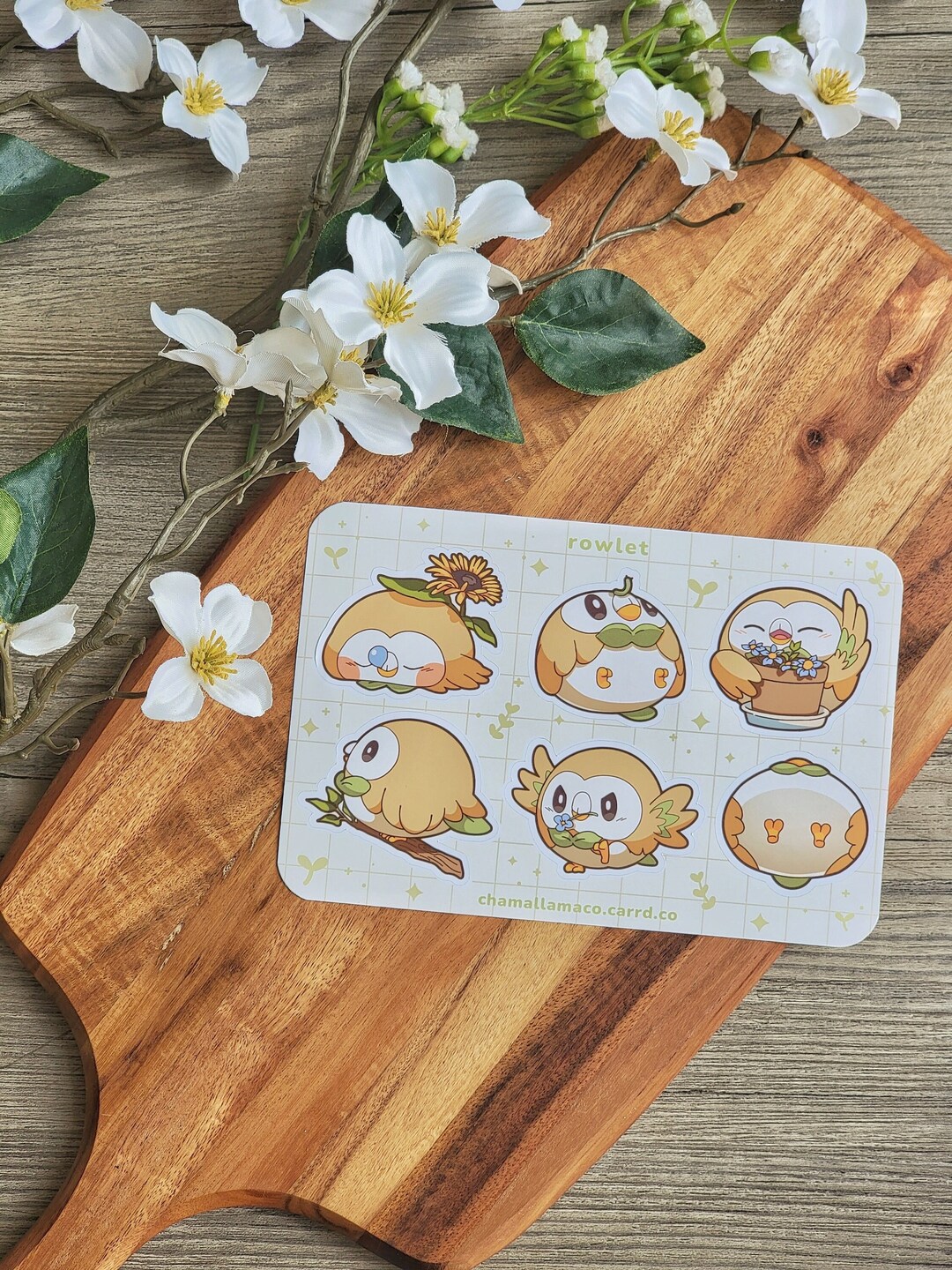 Rowlet Sticker Sheets Pokemon Bullet Journal Notebook Stickers Owl ...