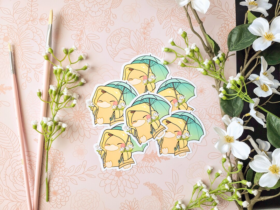 Psyduck Stickers Pokemon Stickers PKMN Stickers Anime - Etsy
