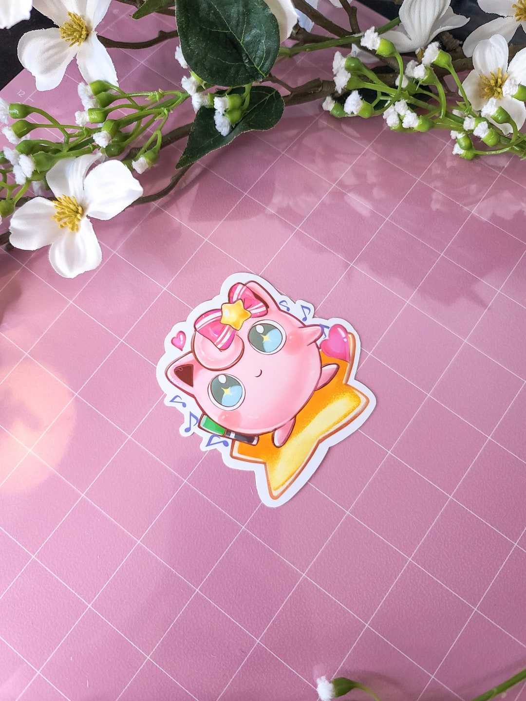 Jigglypuff Stickers Popstar Jiggly Pokemon Stickers PKMN Stickers High ...