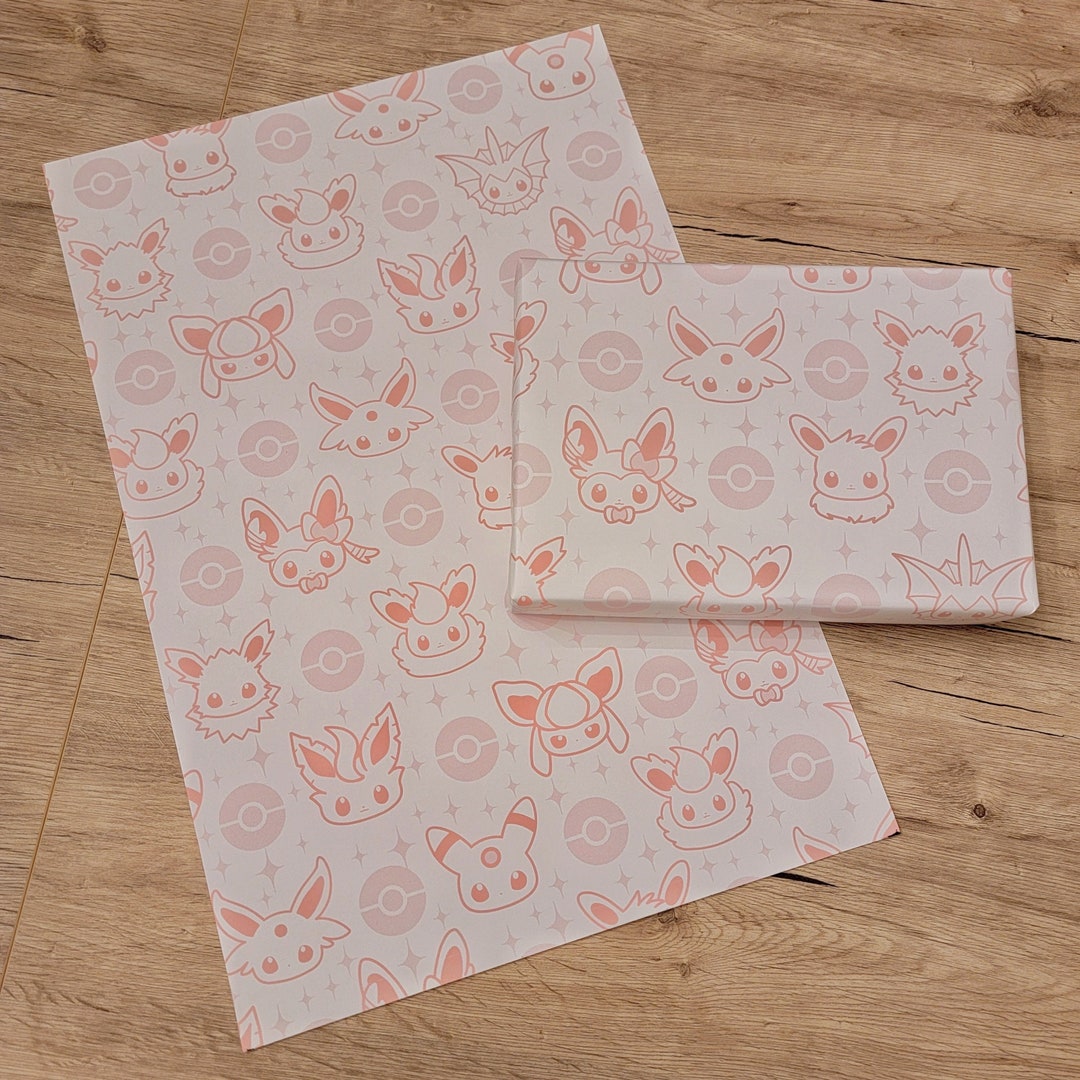 Pokemon Gift Wrap Sheets | Pokemon Wrapping Sheets | PKMN Gift Wrap ...