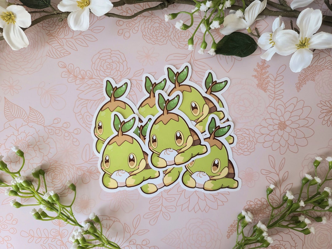 Turtwig Stickers Pokemon Stickers PKMN Stickers Spring Flowers High ...