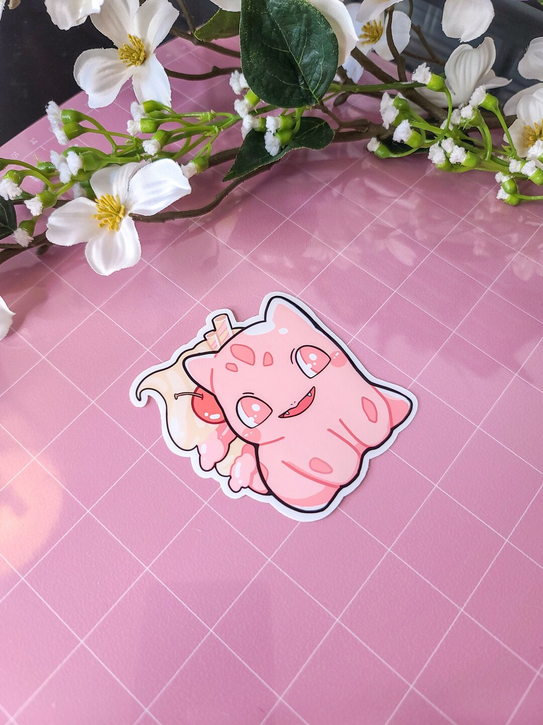 Bulbasaur Stickers Pokemon Stickers PKMN Stickers Pink Pocky Dessert ...