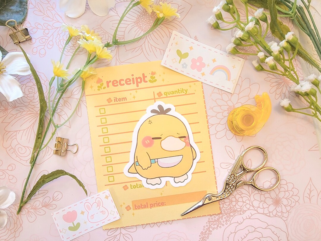 Psyduck Stickers Pokemon Stickers PKMN Stickers Anime Stickers Stabbo ...