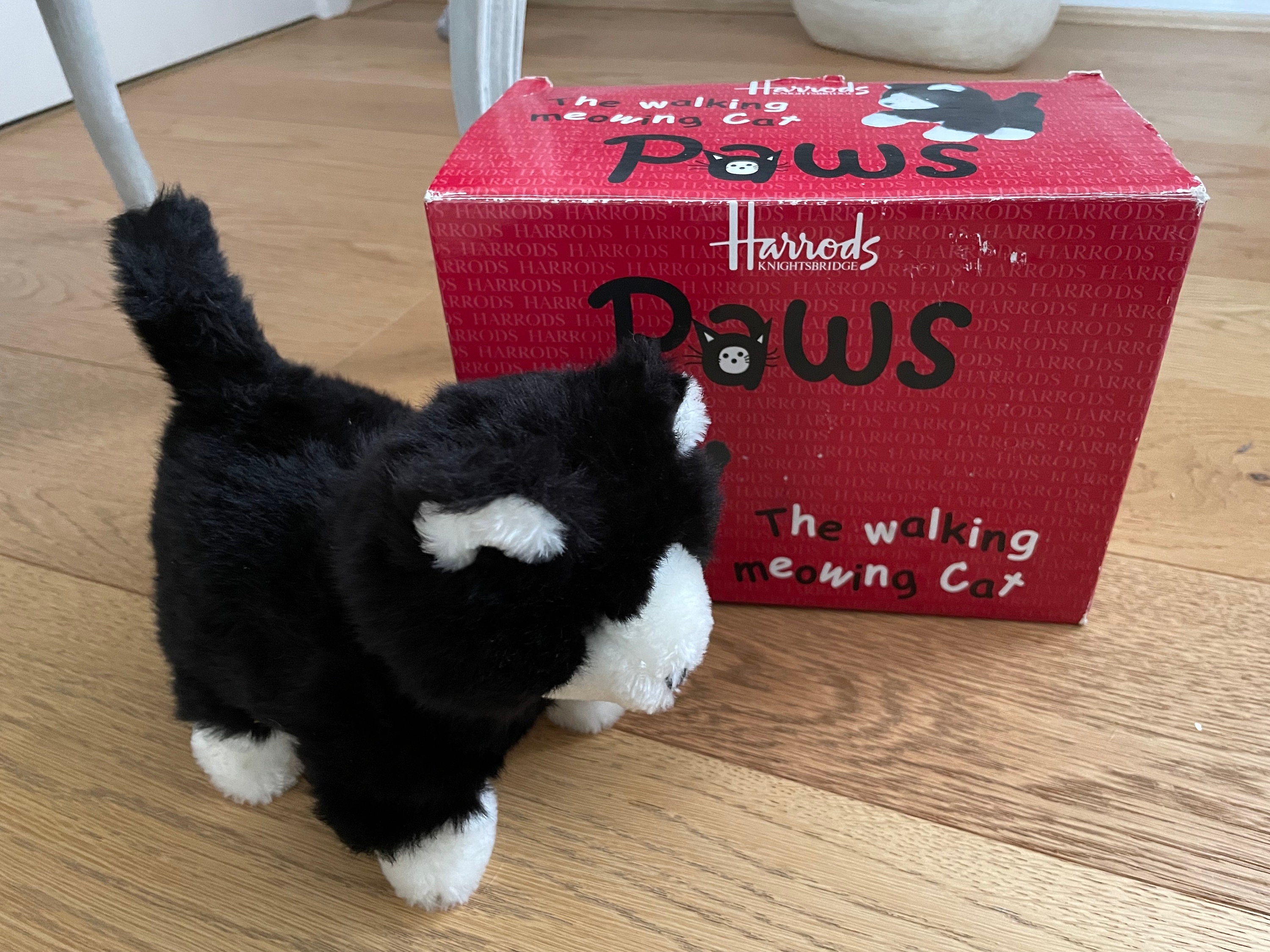Vintage Harrods Black and White Cat With Original Box - Etsy