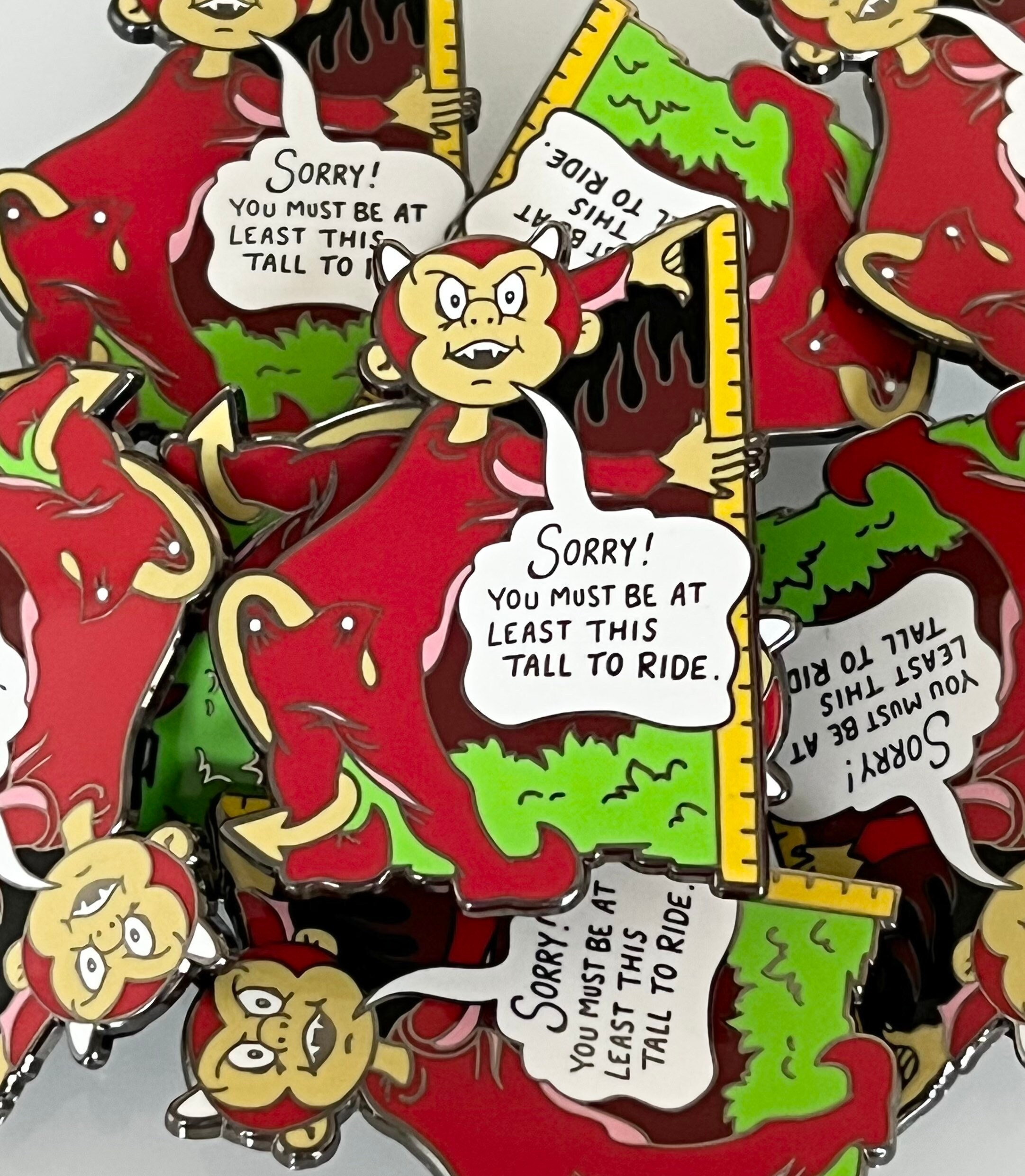 Dantes Inferno Imp Sign Hard Enamel Pin 2 Miracle Strip Amusement Park ...