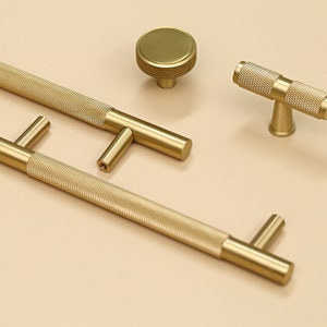 Antique Brass Knurled Cabinet Handles Pulls Solid Brass Drawer Pulls Knobs Handles, Laser ...