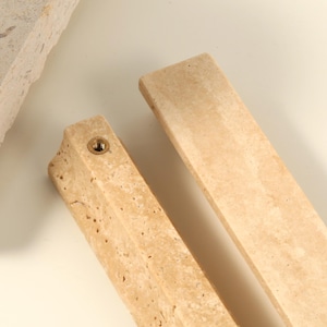 Nordic Travertine Brass Cabinet Drawer Knobs Handles Pulls Natural ...