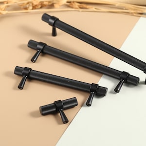 Antique Brass Textured Cabinet Pull Handles, Nickel Kitchen Cupboard ...