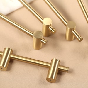 Adjustable Extra Long Brass Drawer Handles Pulls Cabinet Pulls Knobs ...