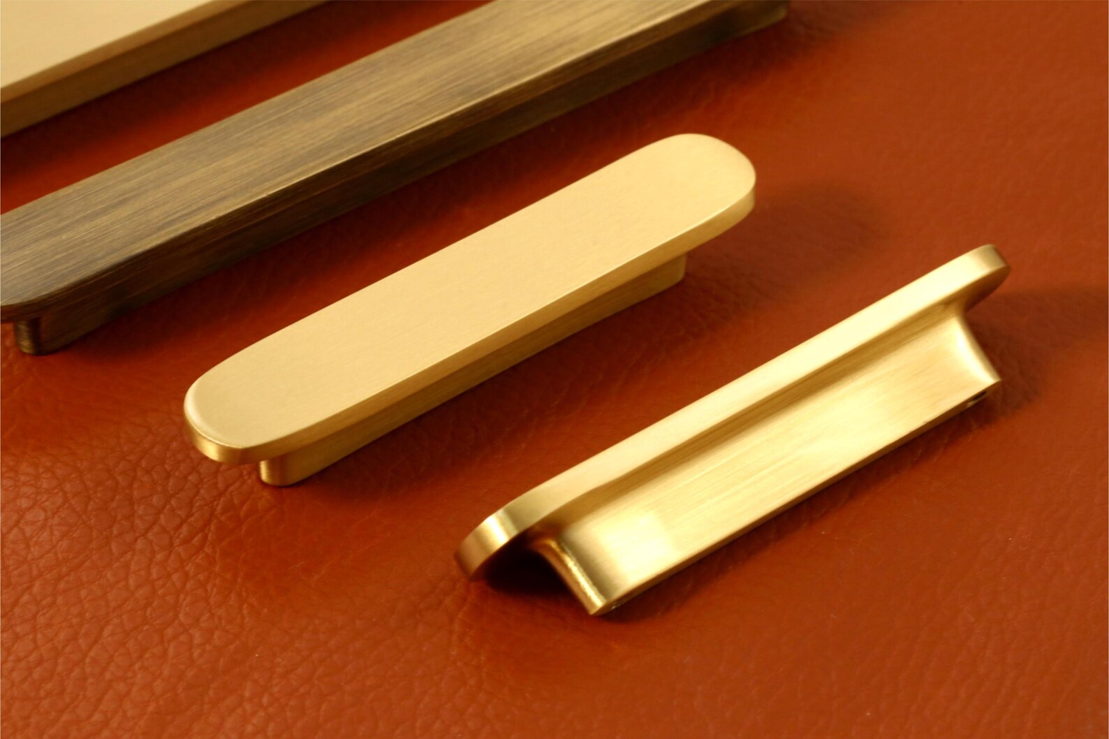 Aged Brass Cabinet Pulls Knobs Solid Brass Dresser Knobs Handles Laser ...