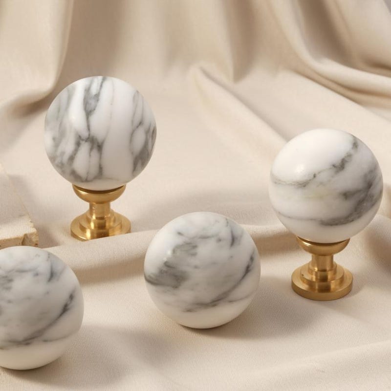 Marble Handle Cabinet - Etsy