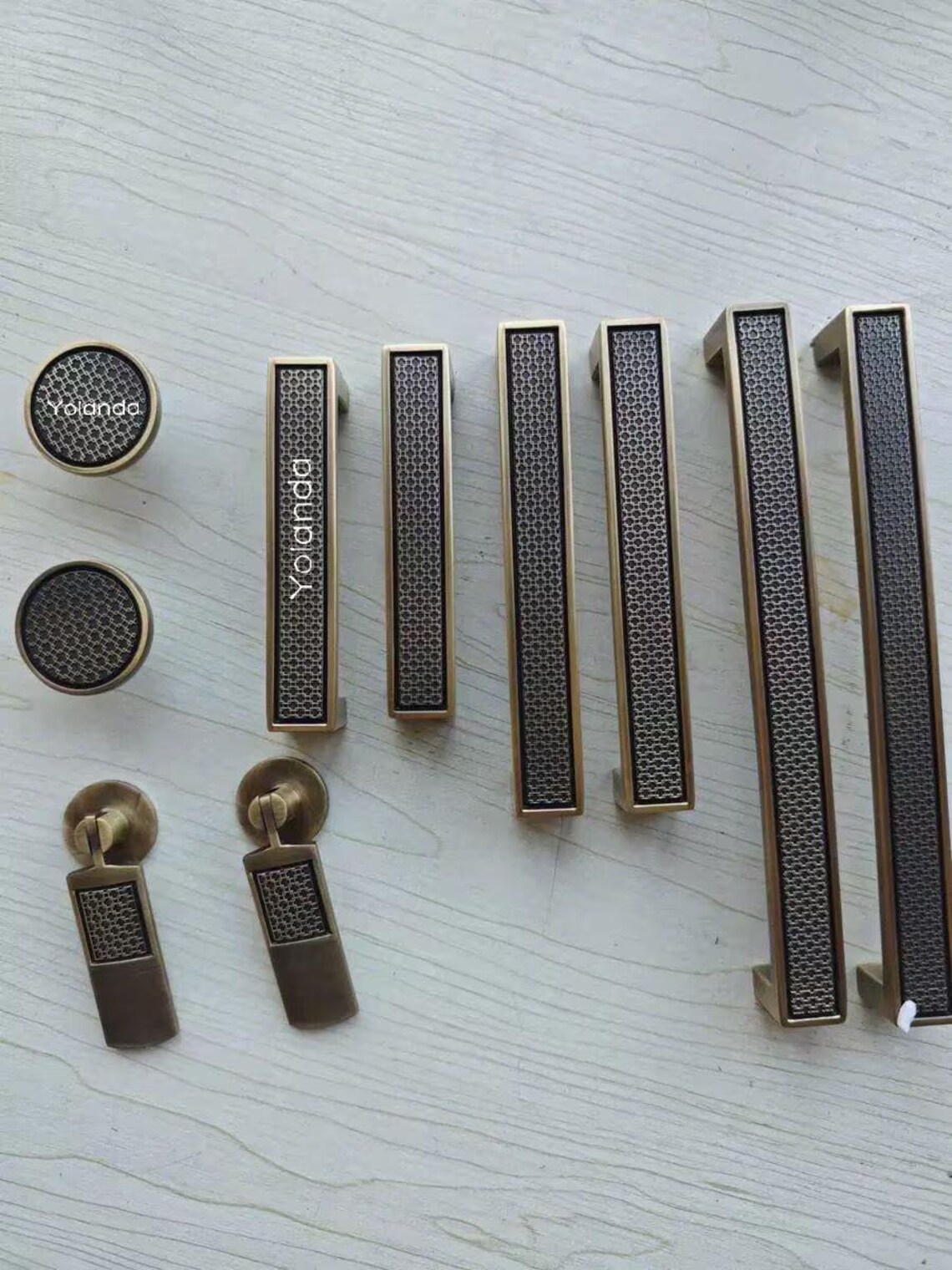 Aged Brass Cabinet Handles Pull, Antique Brass Door Handles, Drawer ...