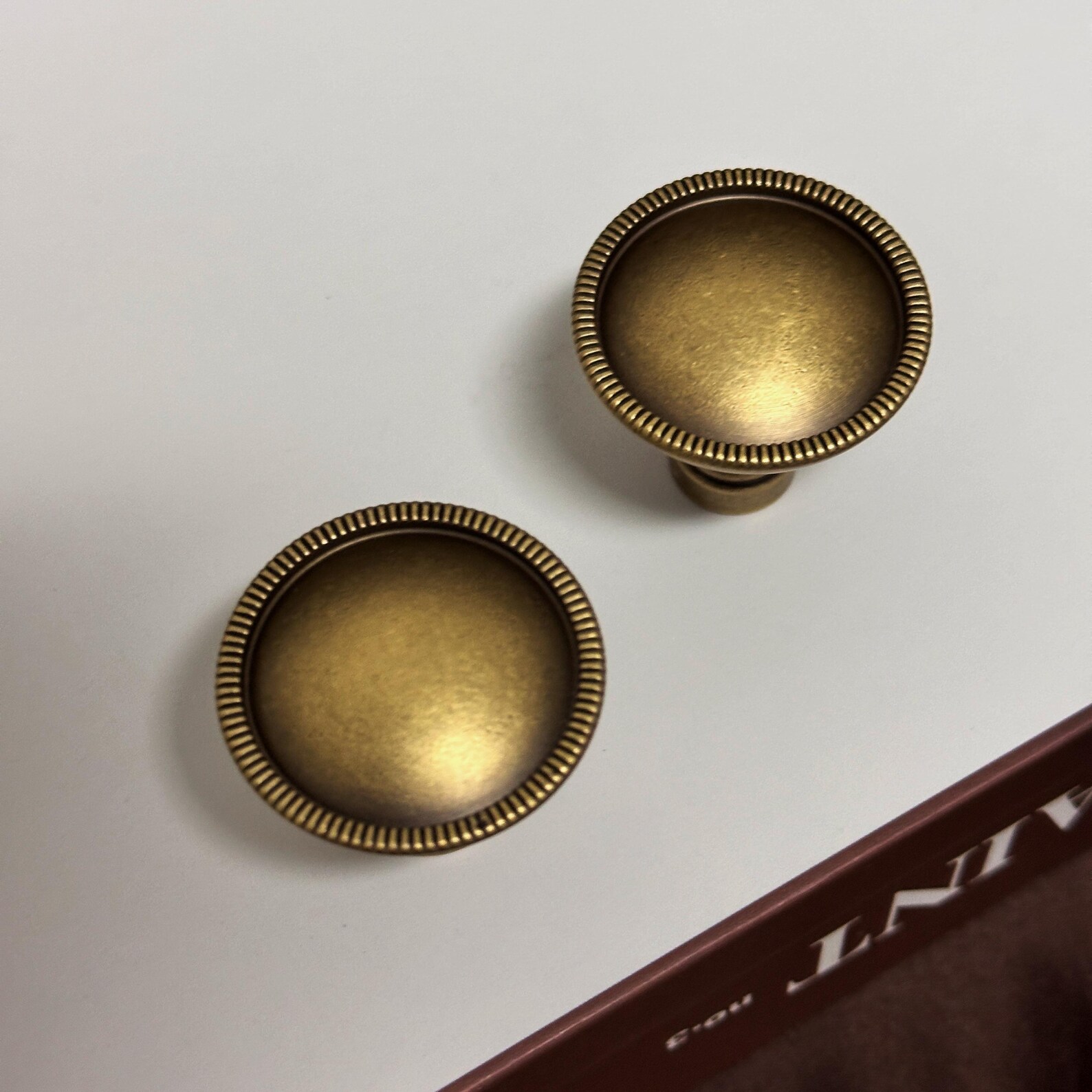 Medieval Style Cabinet Cupboard Handles, Aged Brass Cabinet Handles ...