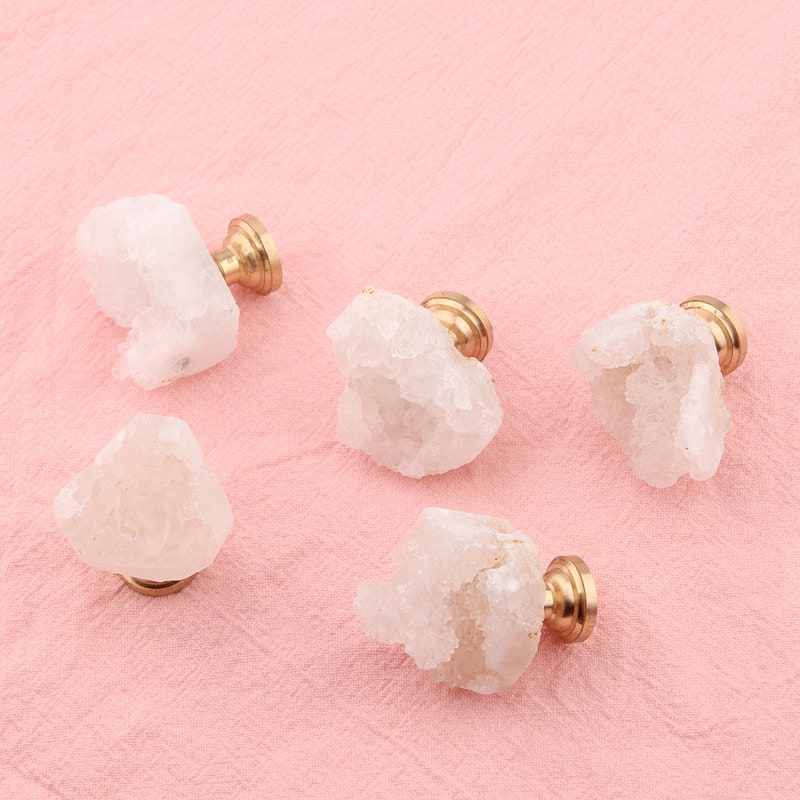 Rose Quartz Knobs - Etsy
