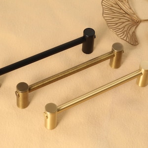 Adjustable Extra Long Brass Drawer Handles Pulls Cabinet Pulls Knobs Handles Laser Engraved ...