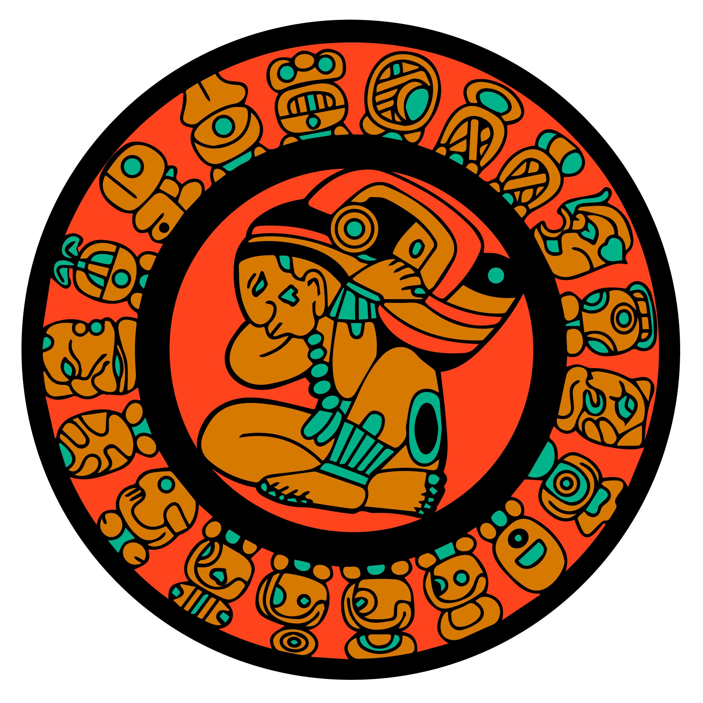 Digital Download: Mayan Calendar Calendario Maya Mexican - Etsy