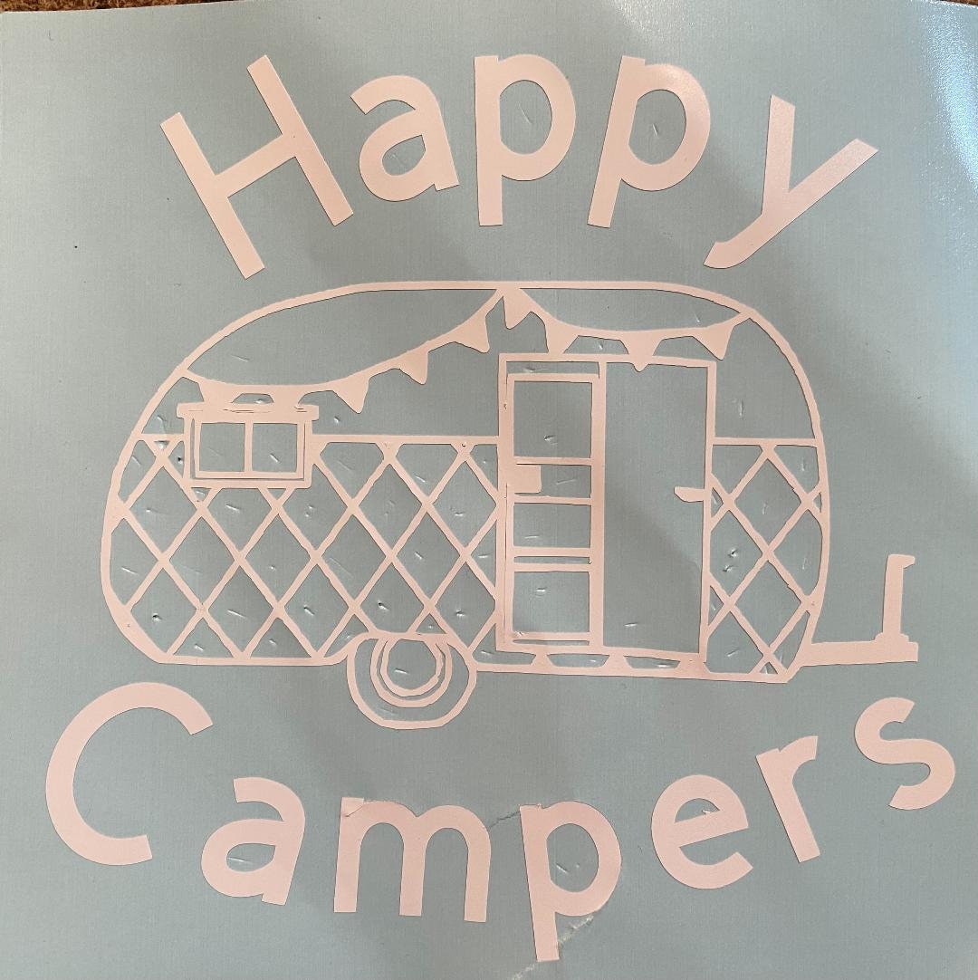 Happy Campers Vinyl Decal - Etsy