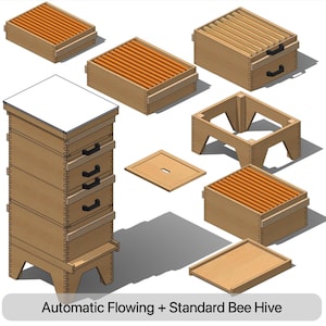 DIY Automatic Flowing Beehive Detailed PDF Plans 200+ Pages Guide for ...