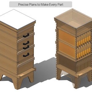 DIY Automatic Flowing Beehive Detailed PDF Plans 200+ Pages Guide for ...