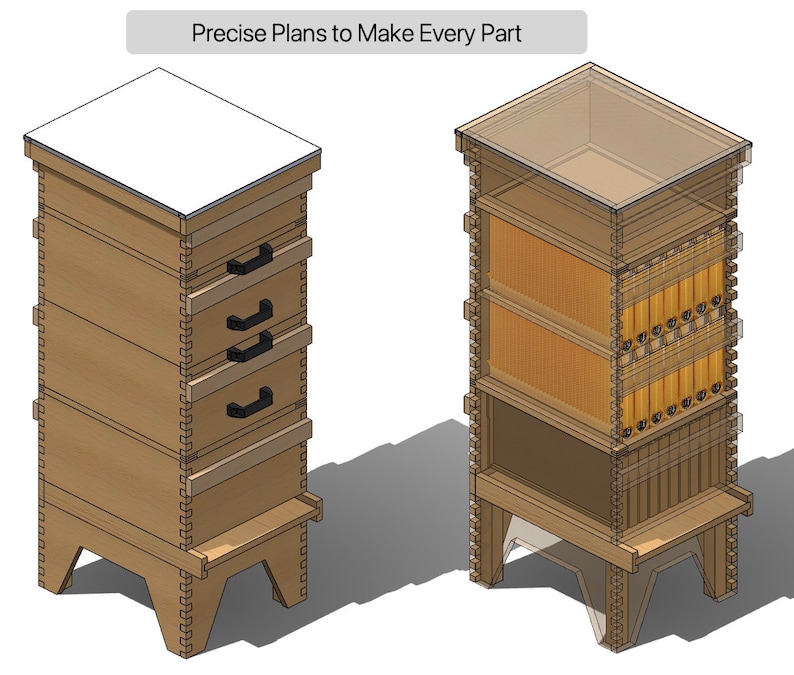 DIY Automatic Flowing Beehive Detailed PDF Plans 200+ Pages Guide for ...