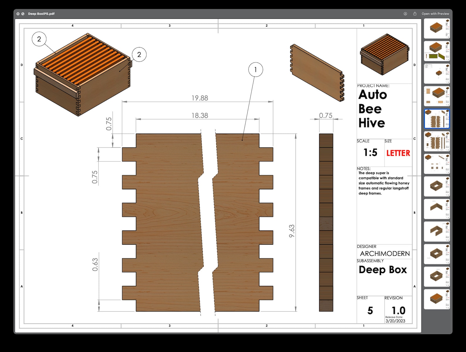DIY Automatic Flowing Beehive Detailed PDF Plans 200+ Pages Guide for ...