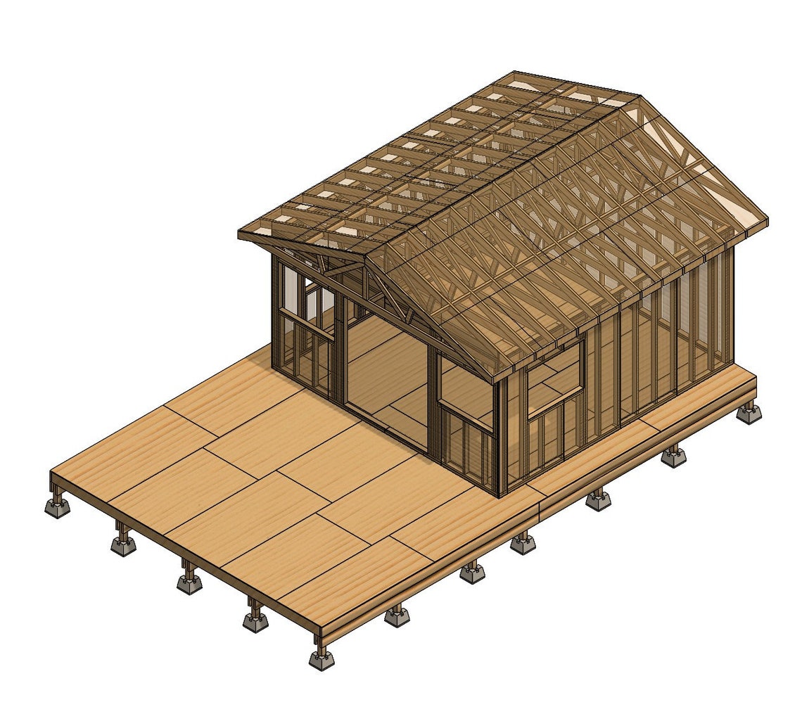 Tiny House Plan PDF Ultra Detailed Instruction Manual Tiny Home Plan ...