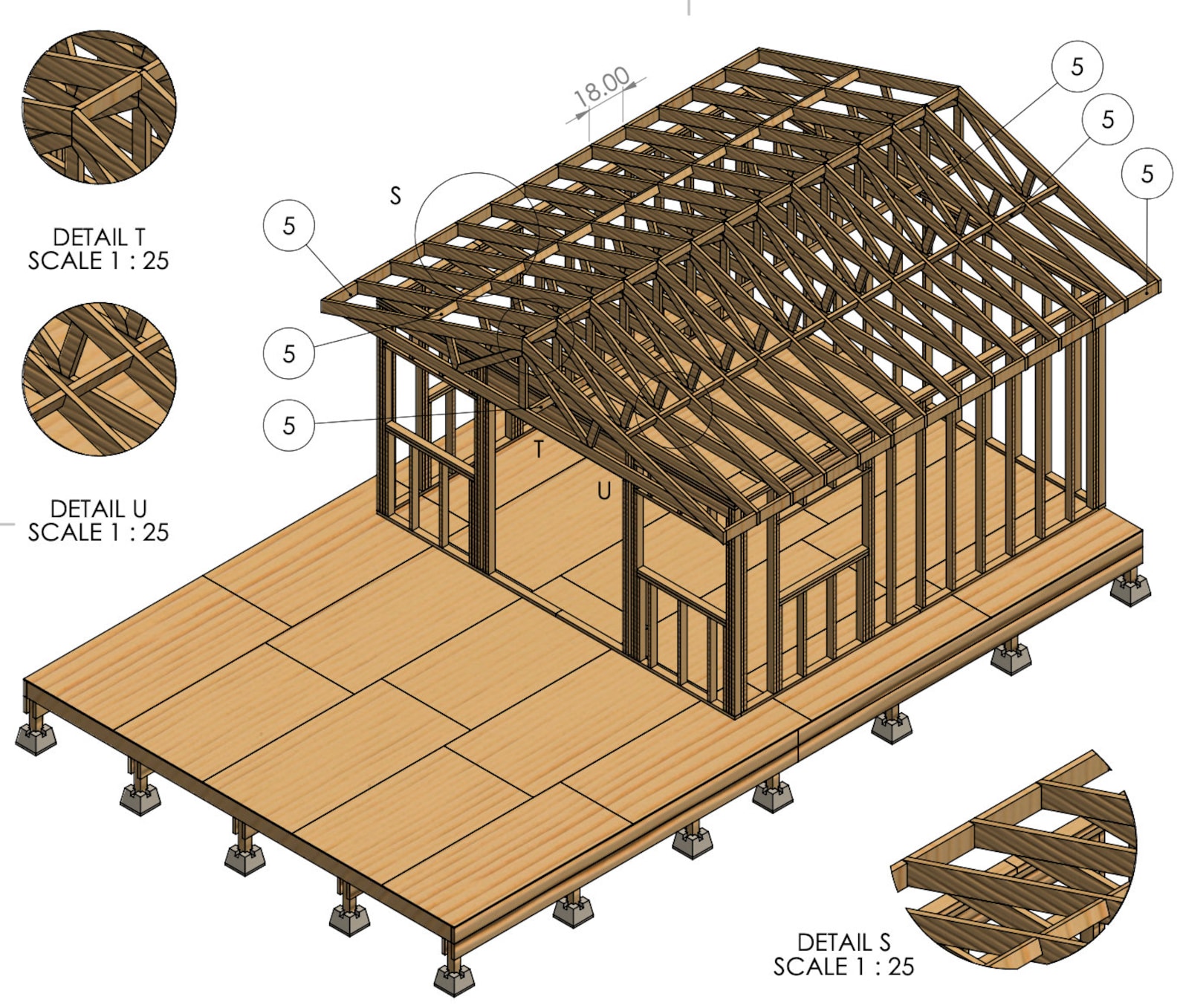 Tiny House Plan PDF Ultra Detailed Instruction Manual Tiny Home Plan ...
