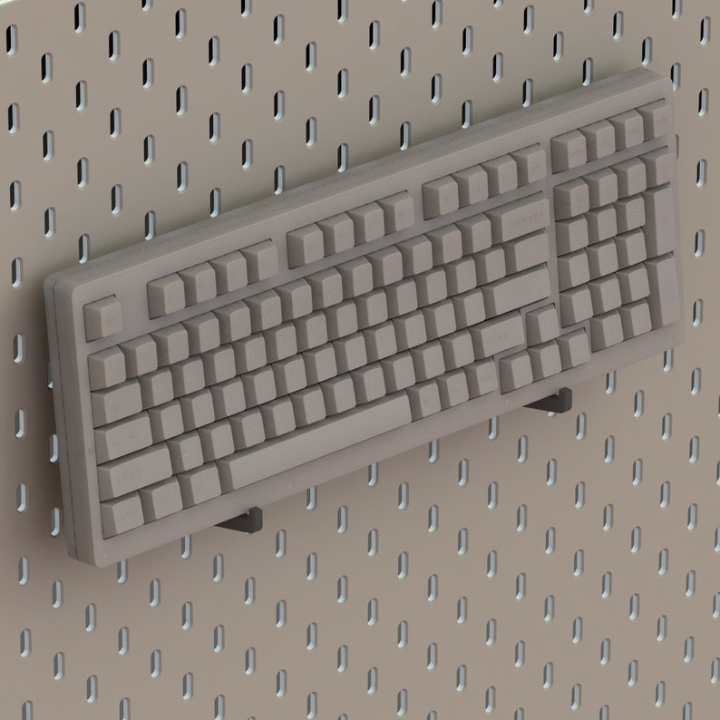 Keyboard Mounting Bracket for Ikea Skadis Organizer Pegboard 2 PCS ...