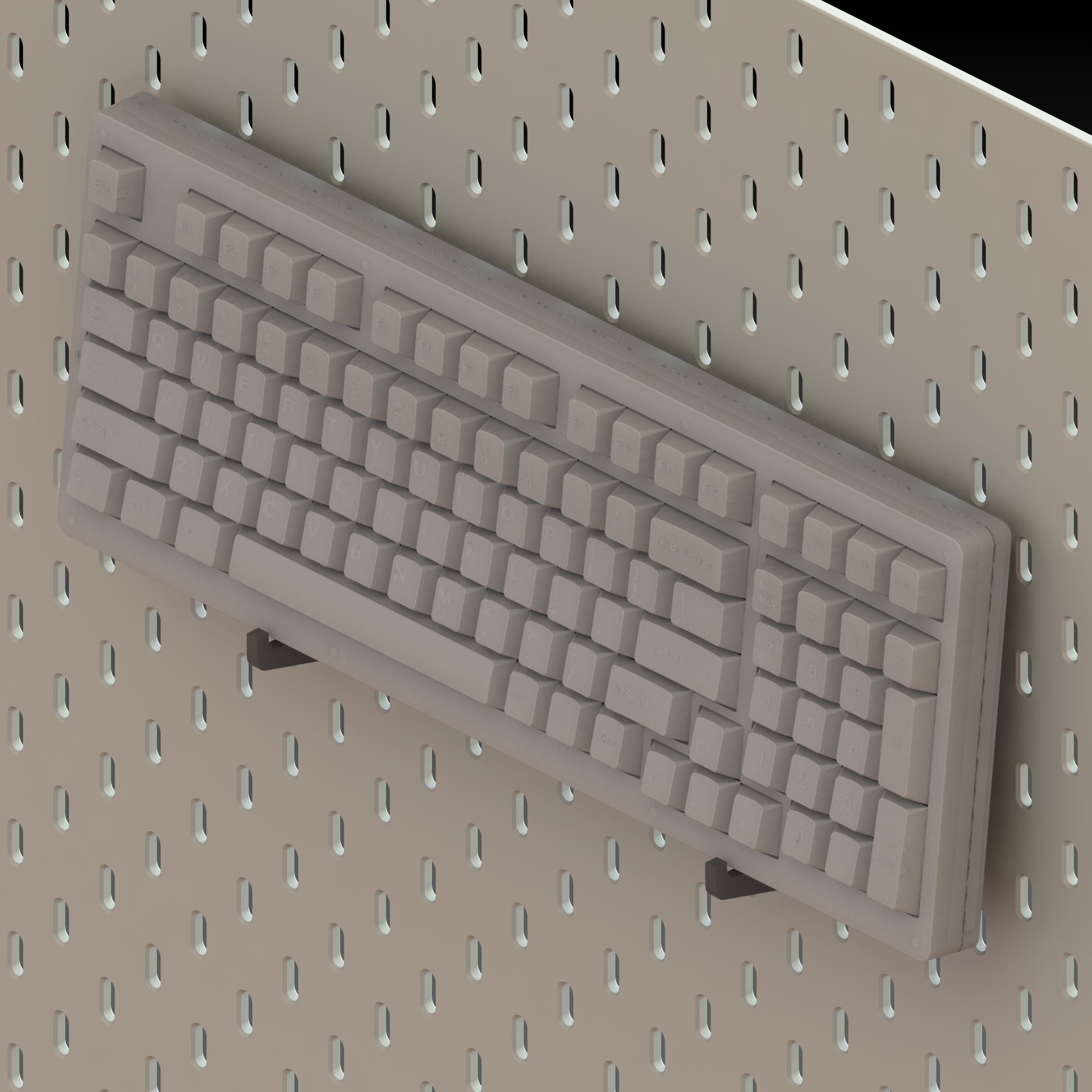 Keyboard Mounting Bracket for Ikea Skadis Organizer Pegboard 2 PCS ...