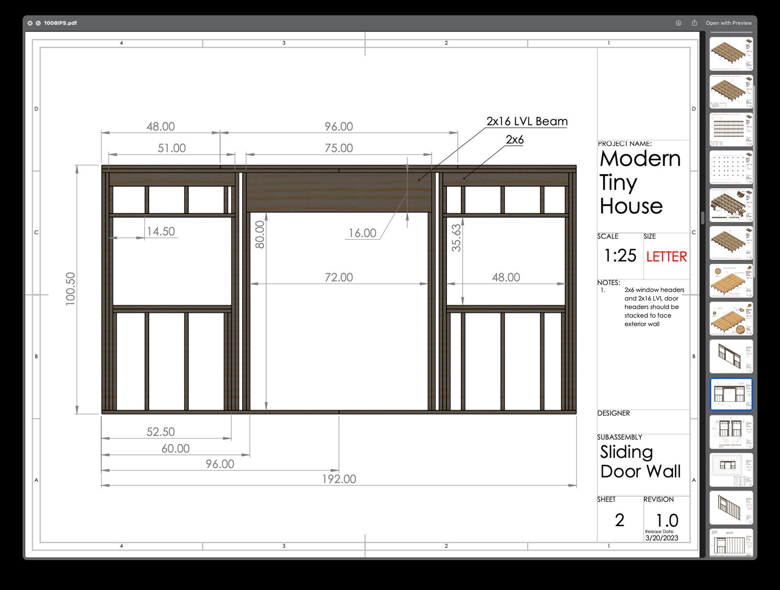 Tiny House Plan PDF Ultra Detailed Instruction Manual Tiny Home Plan ...