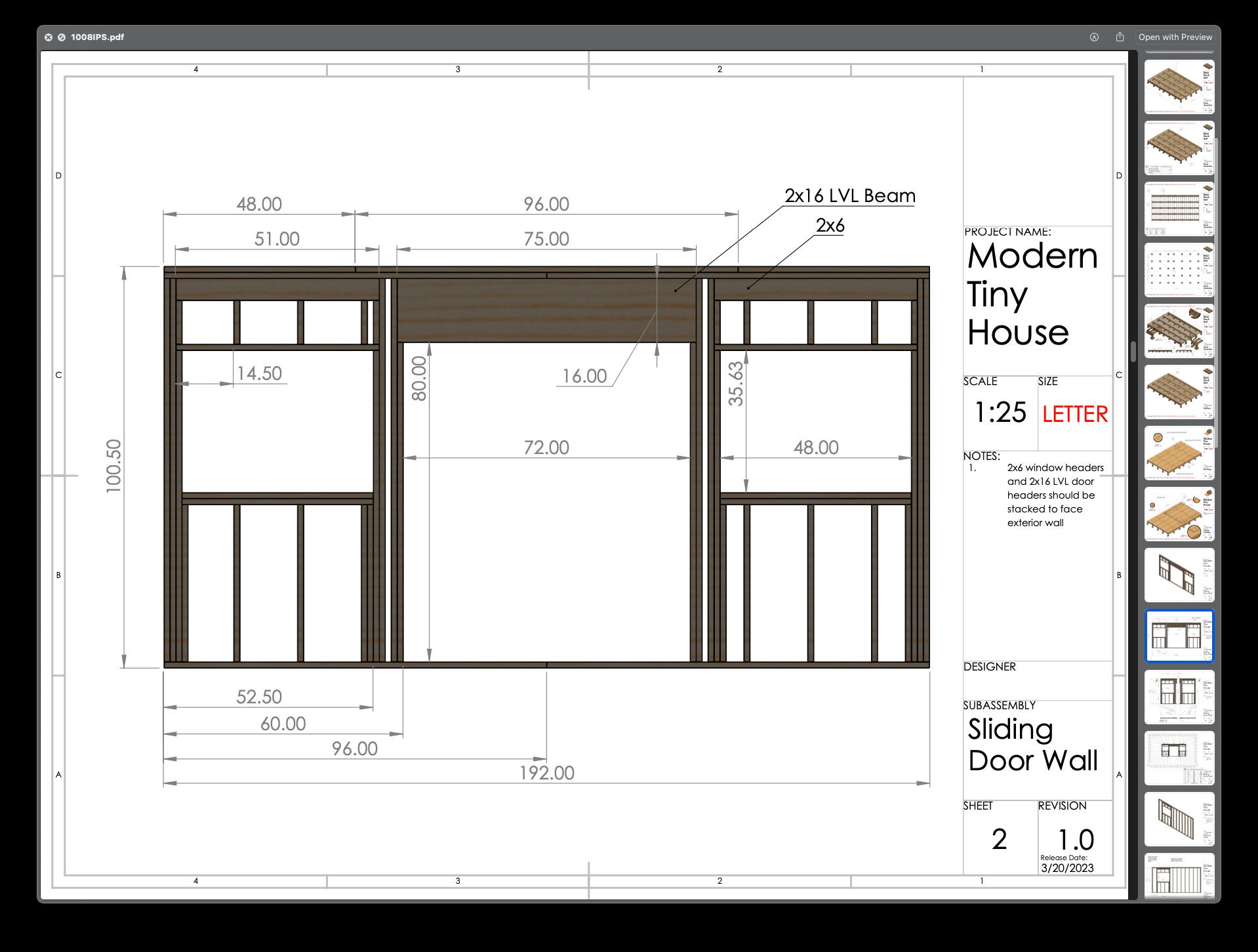 Tiny House Plan PDF Ultra Detailed Instruction Manual Tiny Home Plan ...