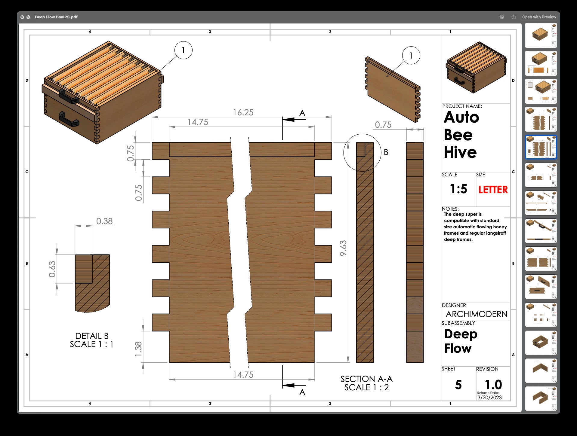 DIY Automatic Flowing Beehive Detailed PDF Plans 200+ Pages Guide for ...