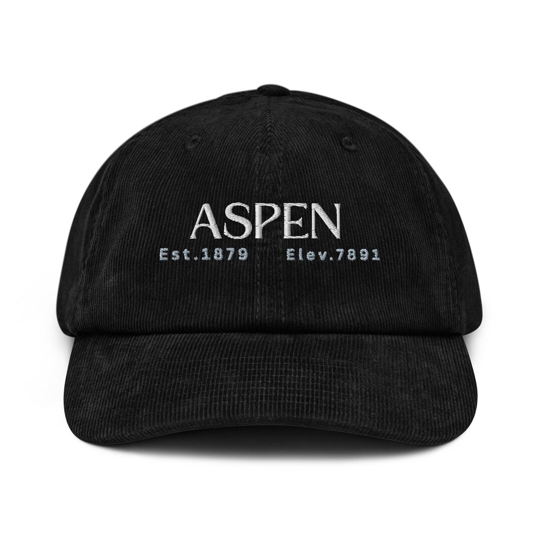 Aspen Colorado Embroidered Corduroy Hat, Aspen Hat, Ski Trip, Colorado ...