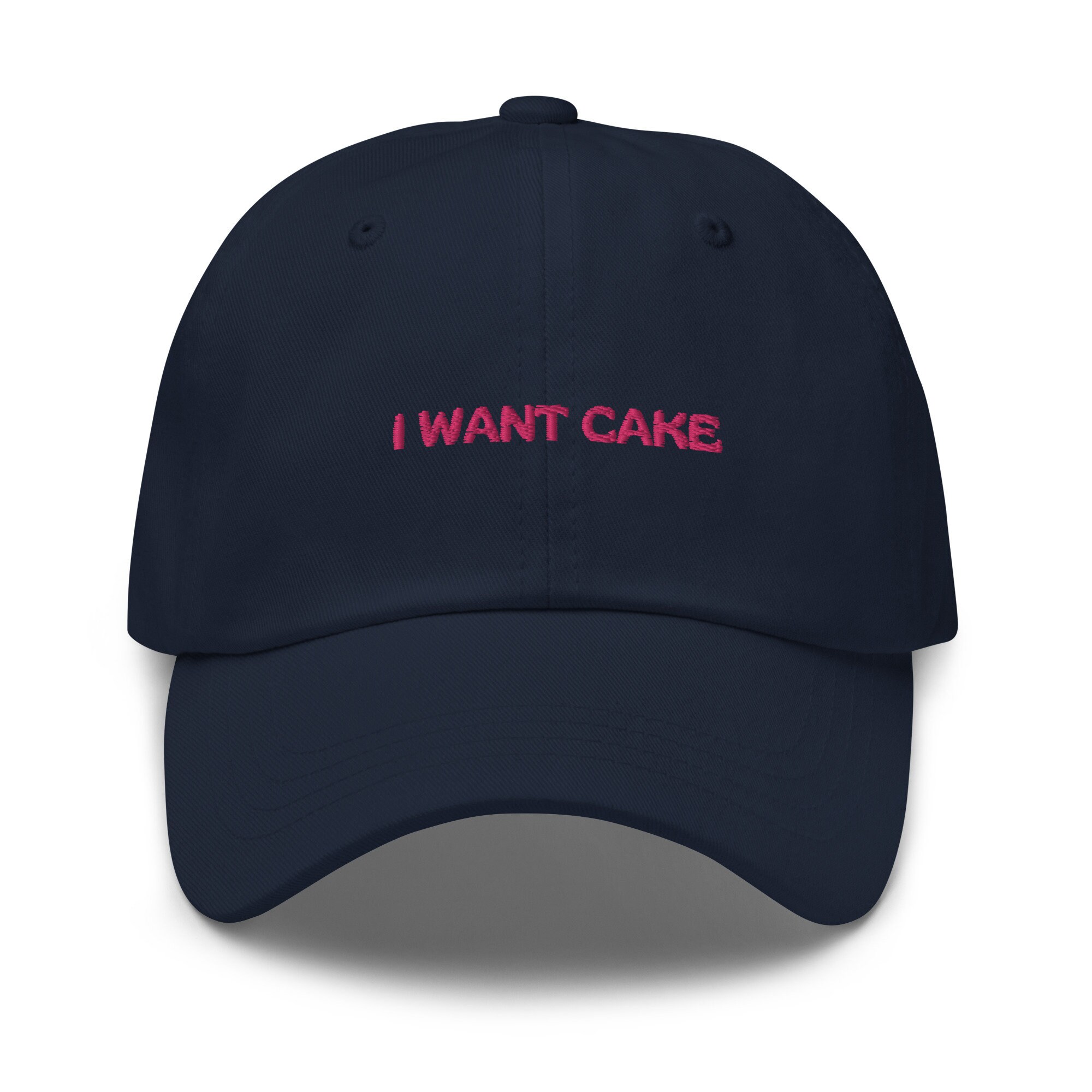 I Want Cake Hat, Embroidered, Hat Lover, Fun Hats for Friends, Fun ...
