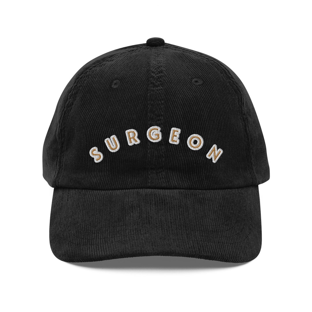 Surgeon Embroidered Vintage Corduroy Cap, Surgeon Gifts,doctor Gift ...